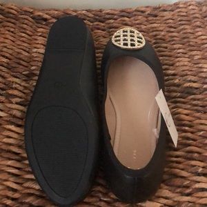 Cato | Shoes | Last Pair Adorable Black Flats With Gold And Rhinestone ...